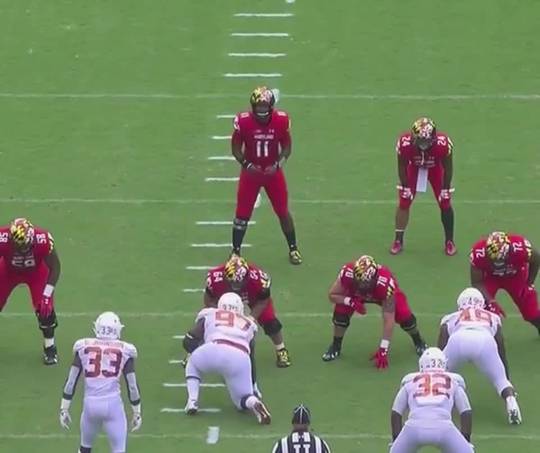 To honor fallen teammate Jordan McNair, Maryland took the field with only 10 players leaving the ...
