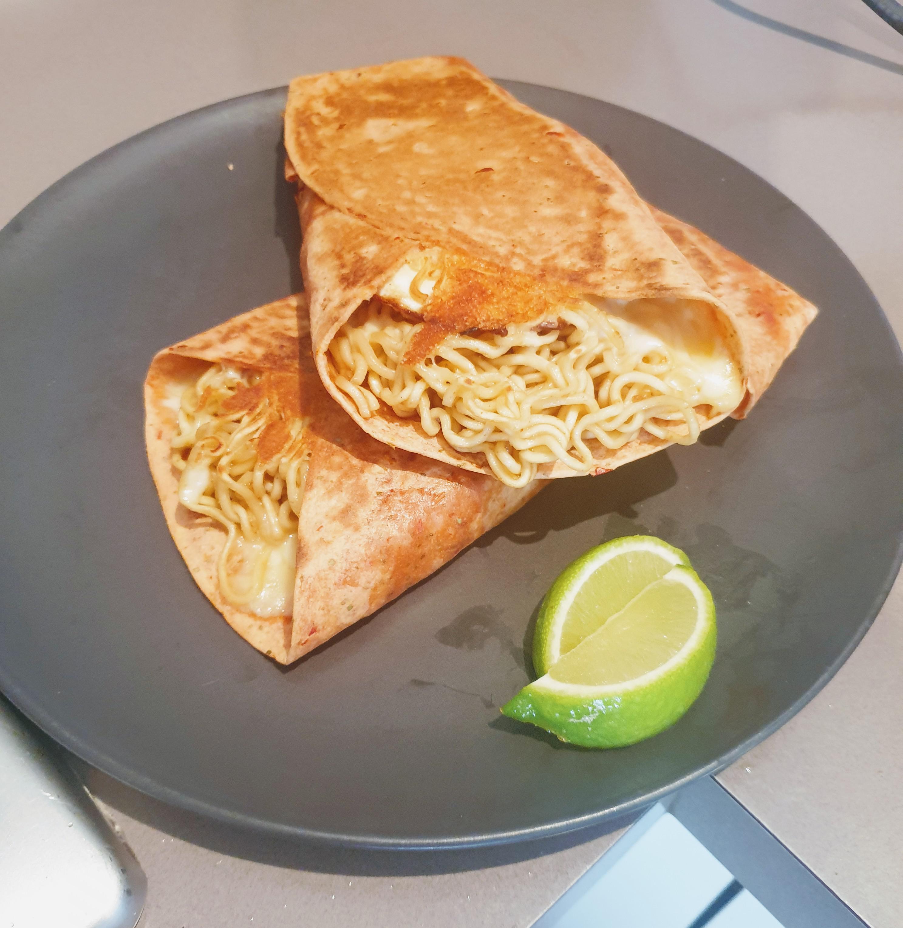 Toasted ramen, egg & cheese tortillas | Scrolller