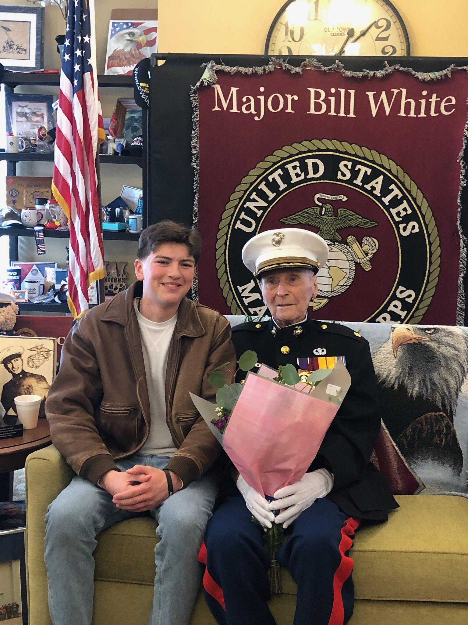 Today I had the pleasure of meeting Major Bill White. The oldest living ... Today I had the pleasure of meeting Major Bill White. The oldest living ...