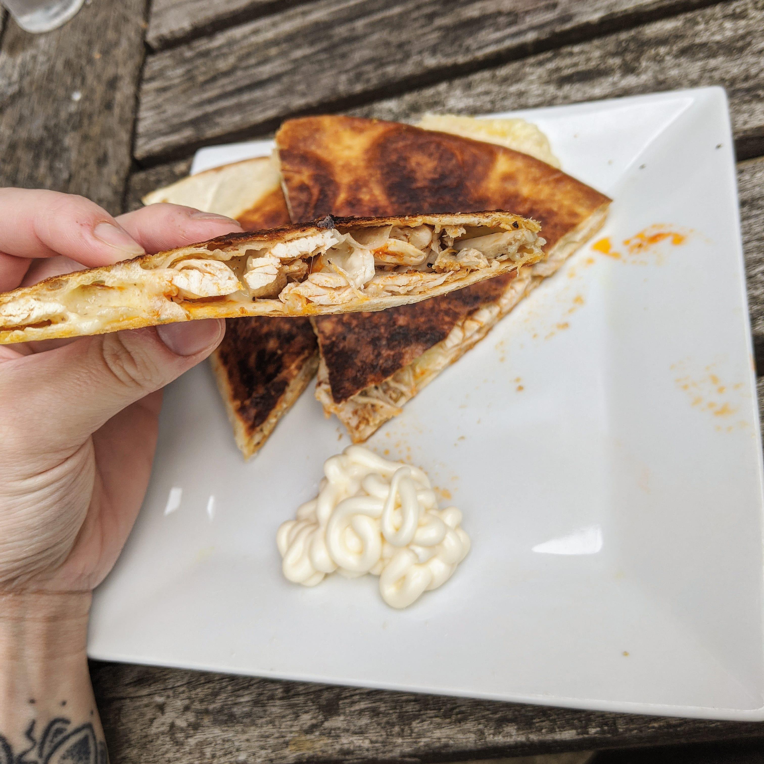 Today I made my first quesadilla. Buffalo chicken and extra mature cheddar | Scrolller