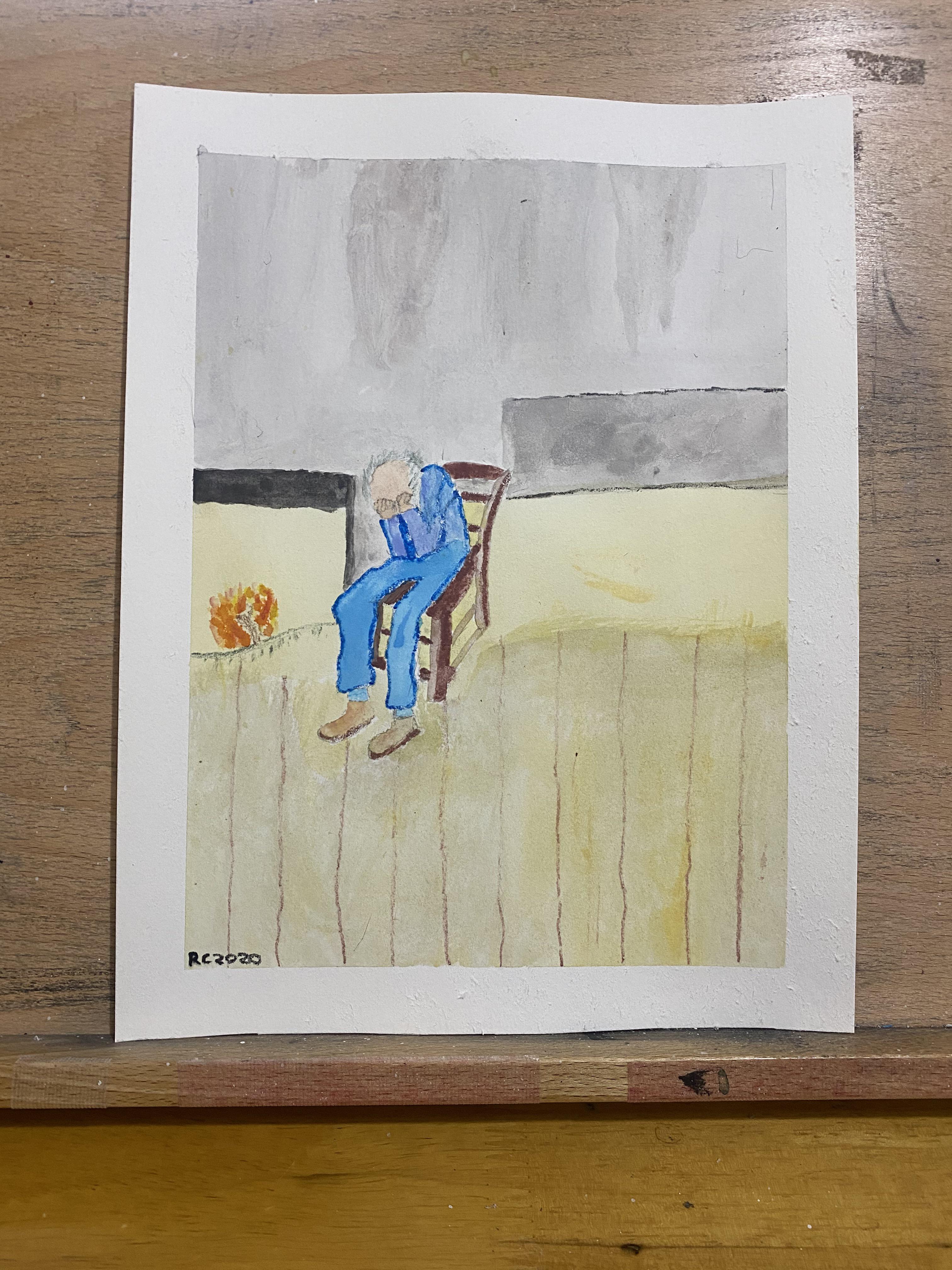 Today I wanted to recreate a pain by Vincent Van Goth - The Sorrowing Old Man. | Scrolller