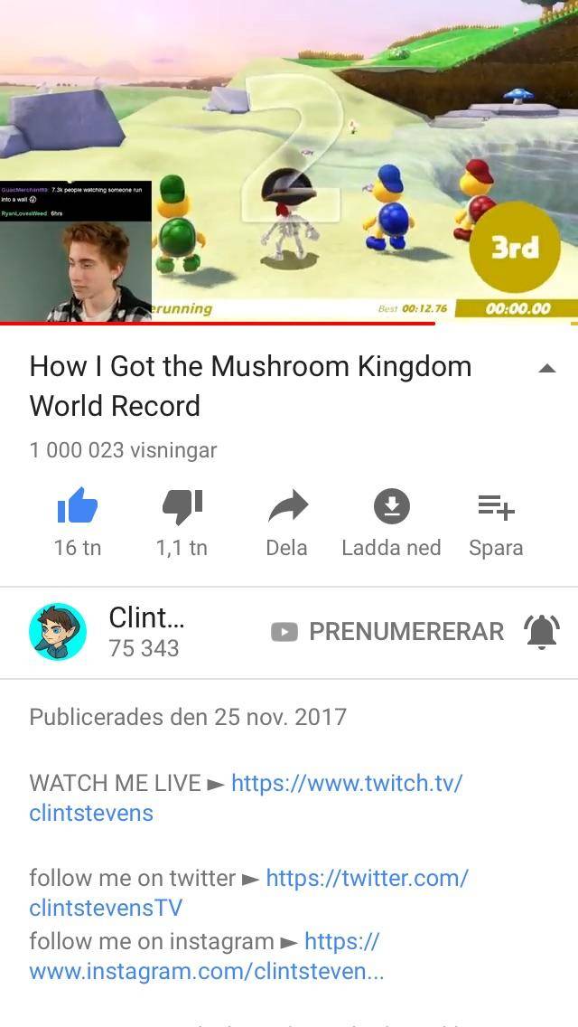 Today this masterpiece of a video reached 1 million views. Congratz Clint and Prezoh! | Scrolller