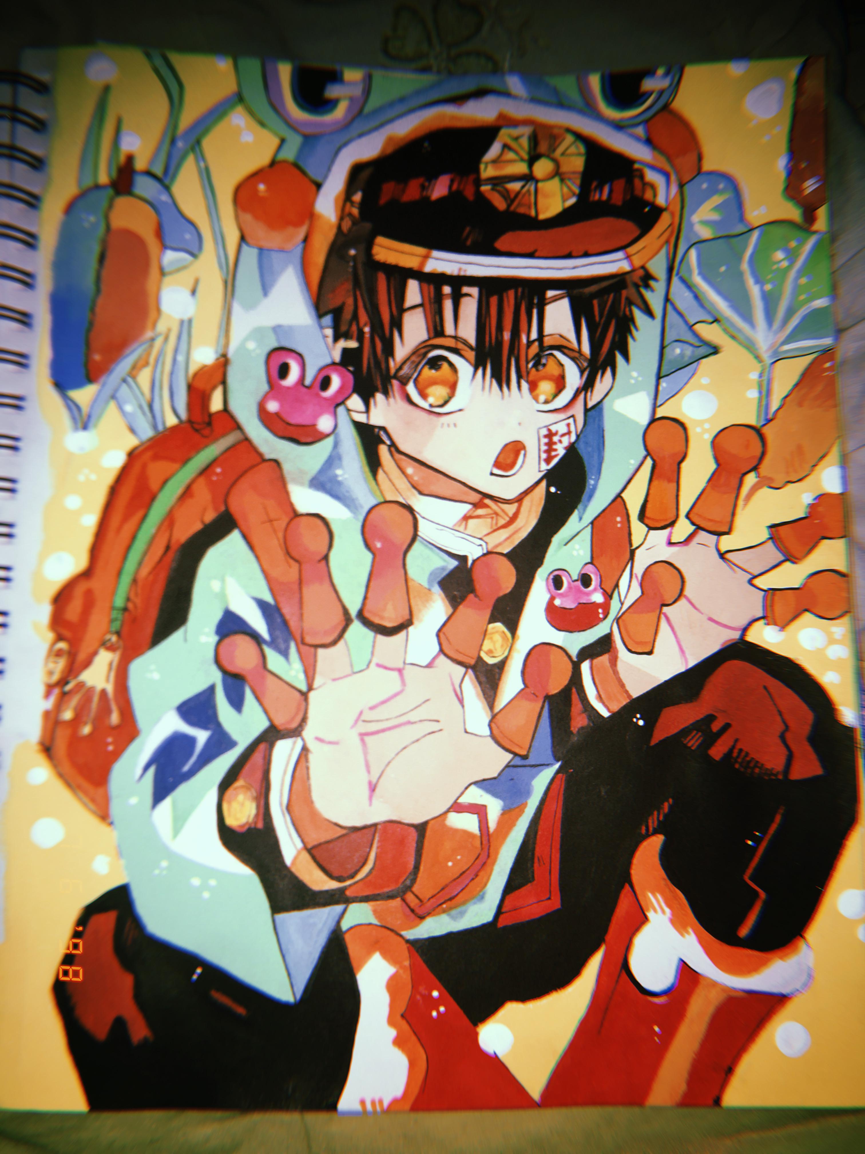 Toilet bound hanako kun (ฅᵔ꒳ ᵔฅ) hanako In a froggy costume