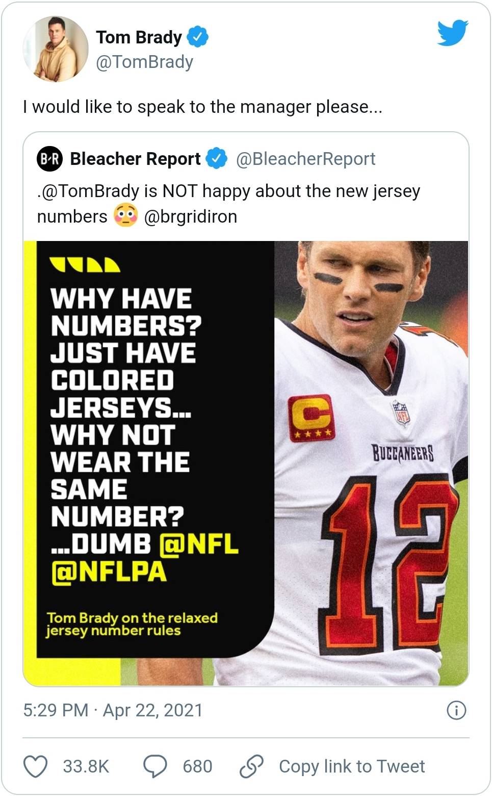 Tom Brady knows what Karen's do... | Scrolller