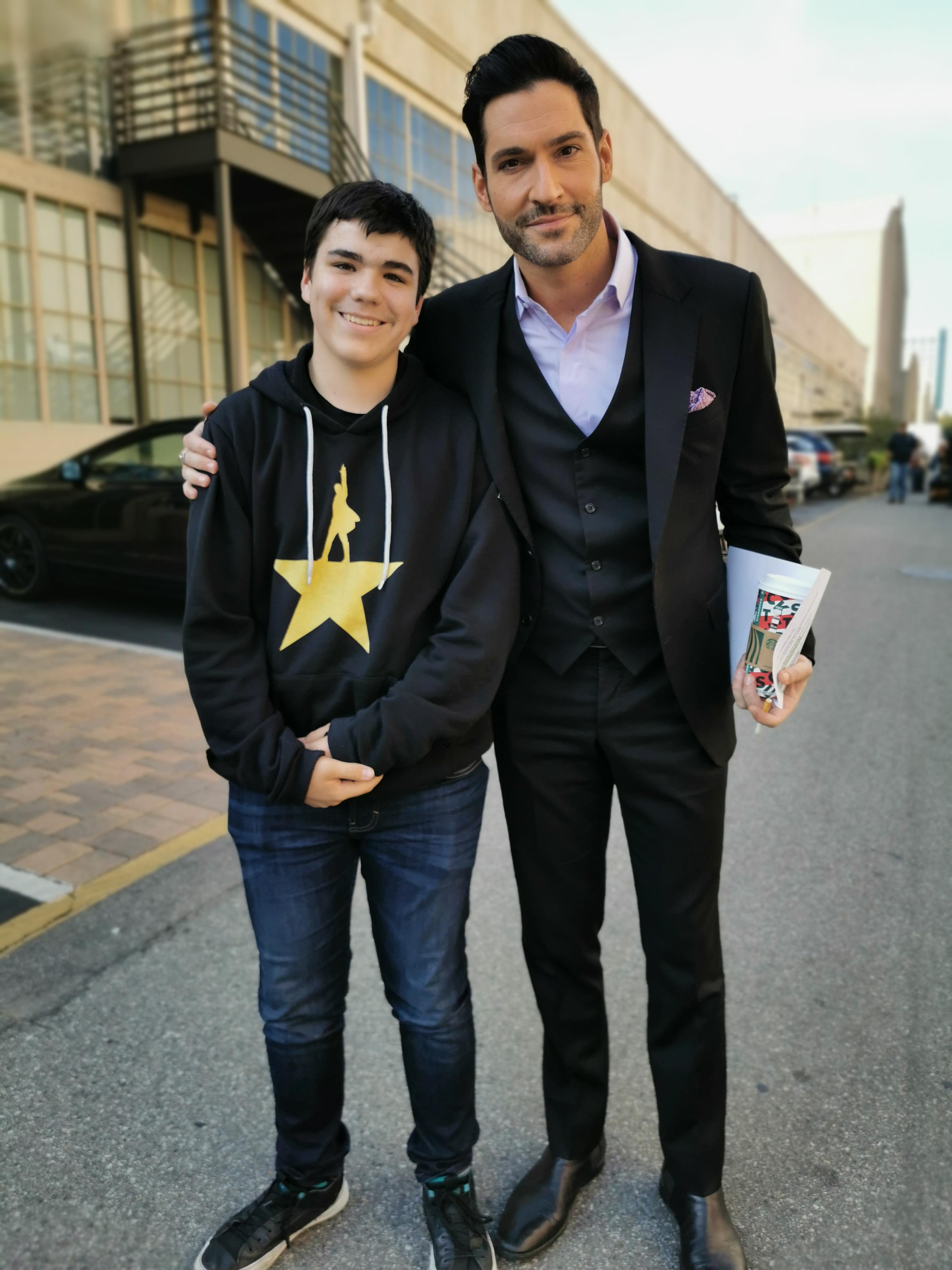 Tom Ellis himself taken about a month ago on Warner Bros backlot coming of the set of Season 5 ...