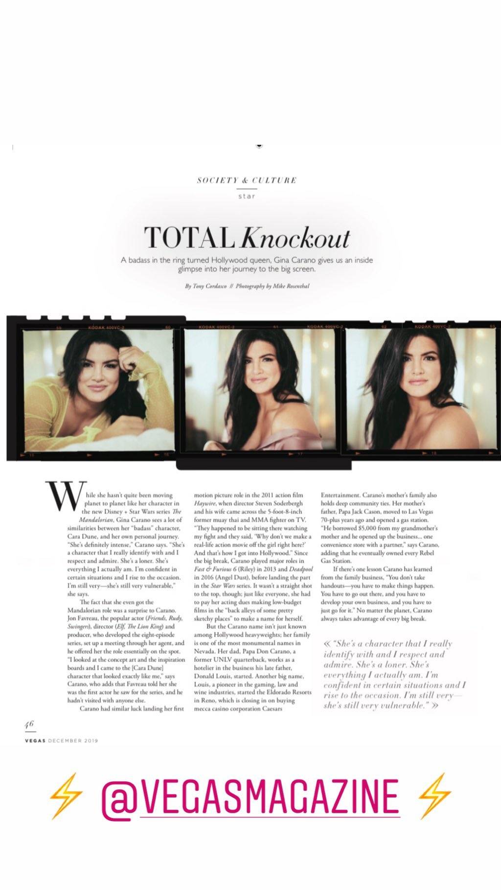 Total knockout - Vegas magazine cover | Scrolller