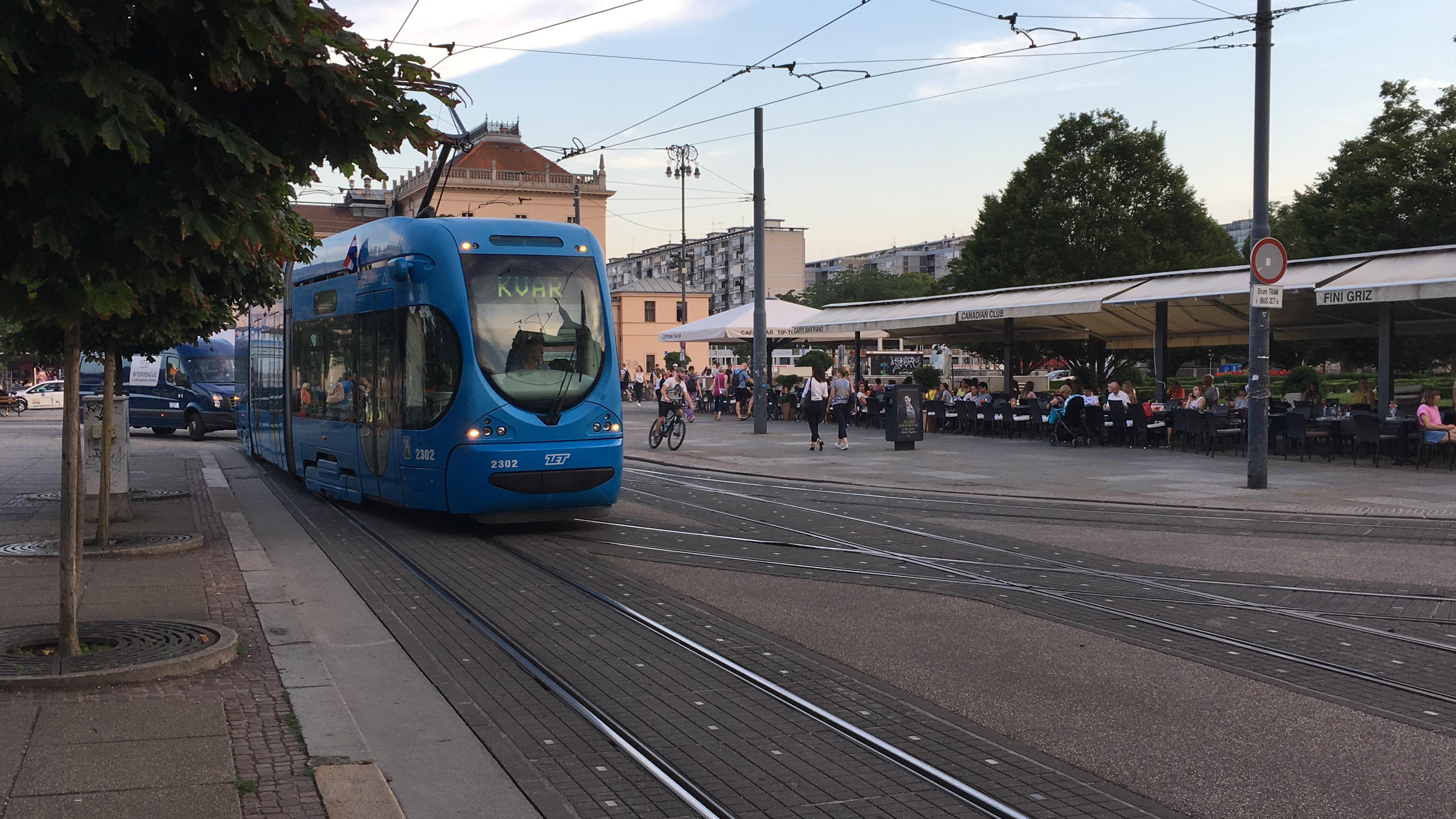Tram Malfunction in Zagreb,TMK 2300 Končar Low Floor Tram | Scrolller