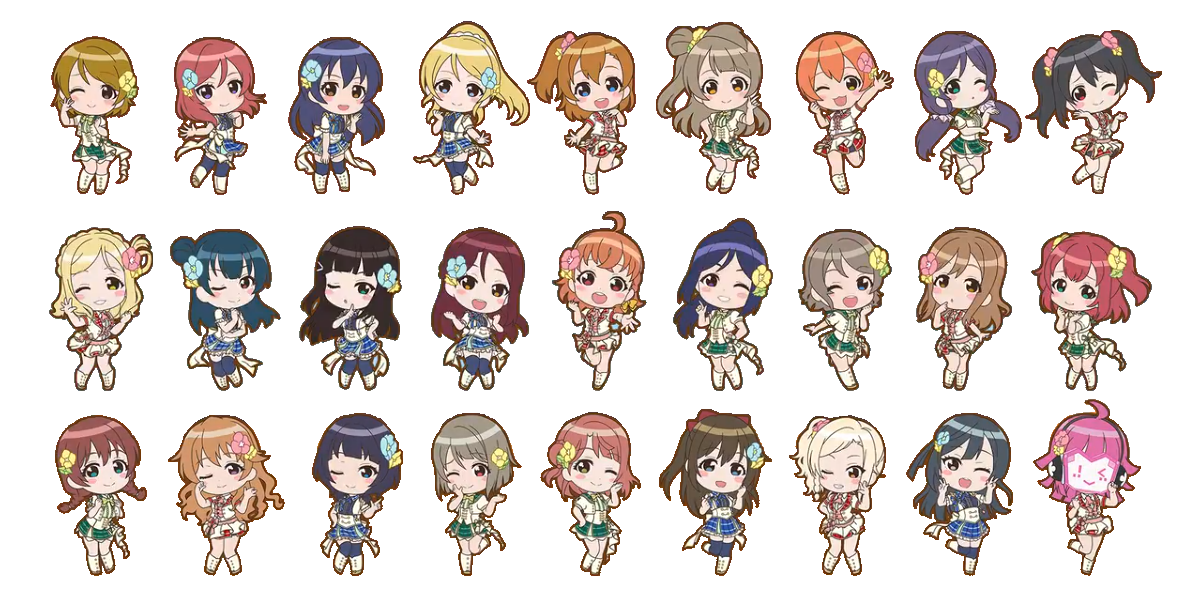 Transparent All Stars Chibis | Scrolller