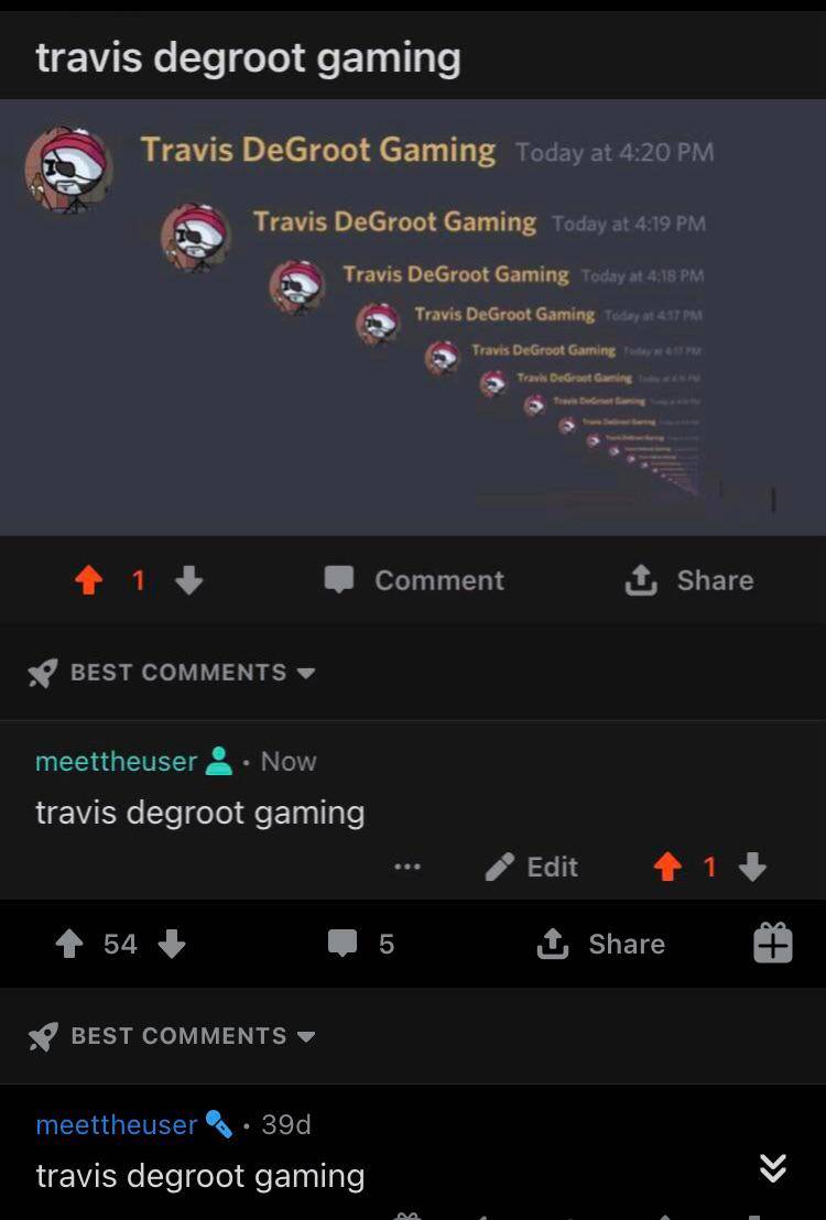 travis degroot gaming | Scrolller