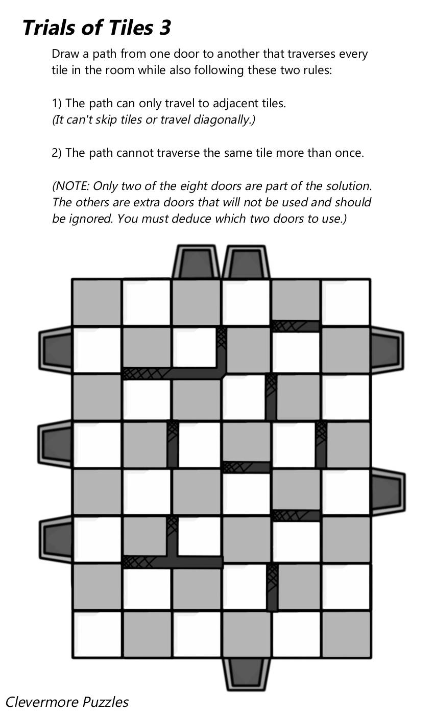 Trials of Tiles 3 of 3 (hard): Find the correct path through the room | Scrolller