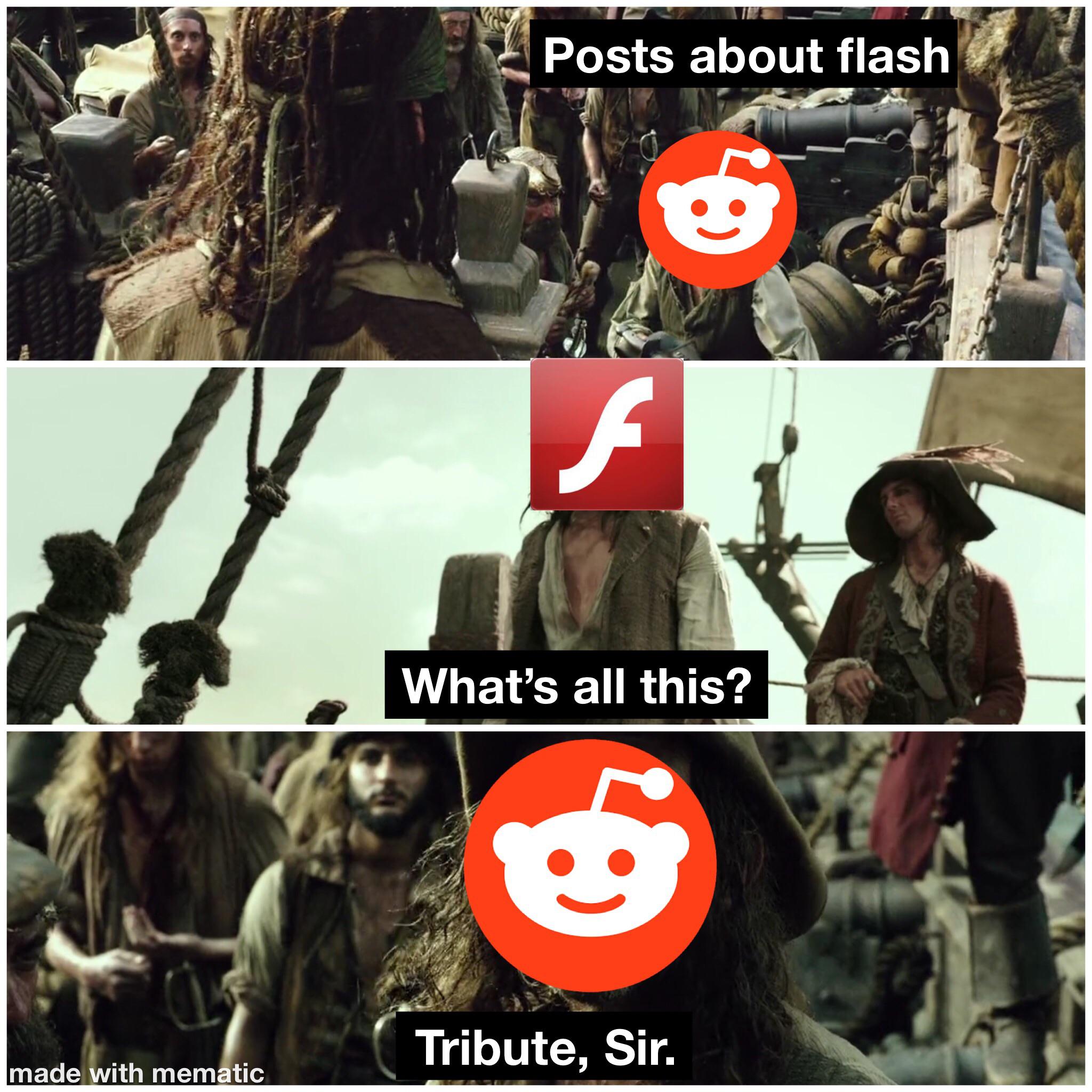 Tribute, Sir. | Scrolller