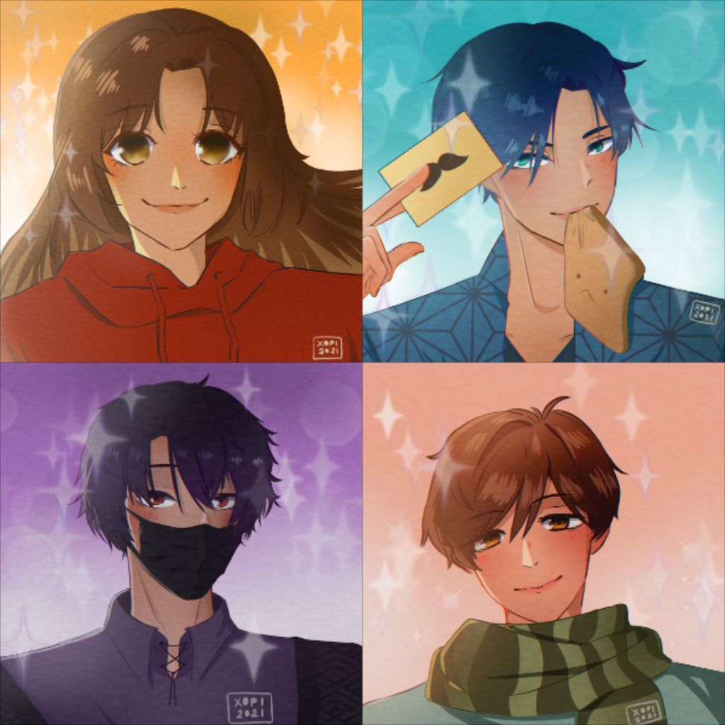TRIED DRAWING THE AMIGOPS AS WEB NOVEL CHARACTERS. | Scrolller