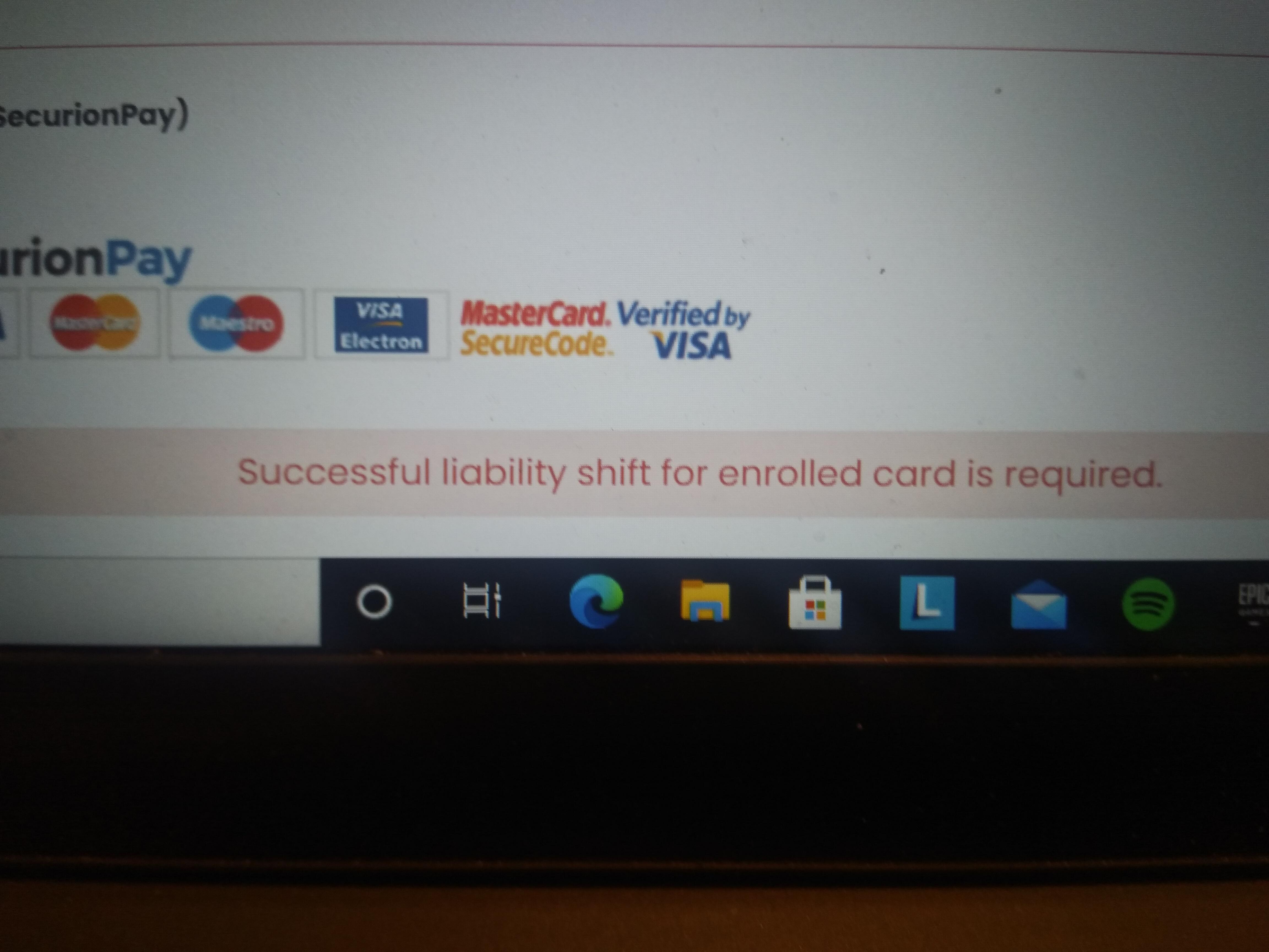 Tried to make a payment and this popped up. How do I fix this, or get my card to work. | Scrolller