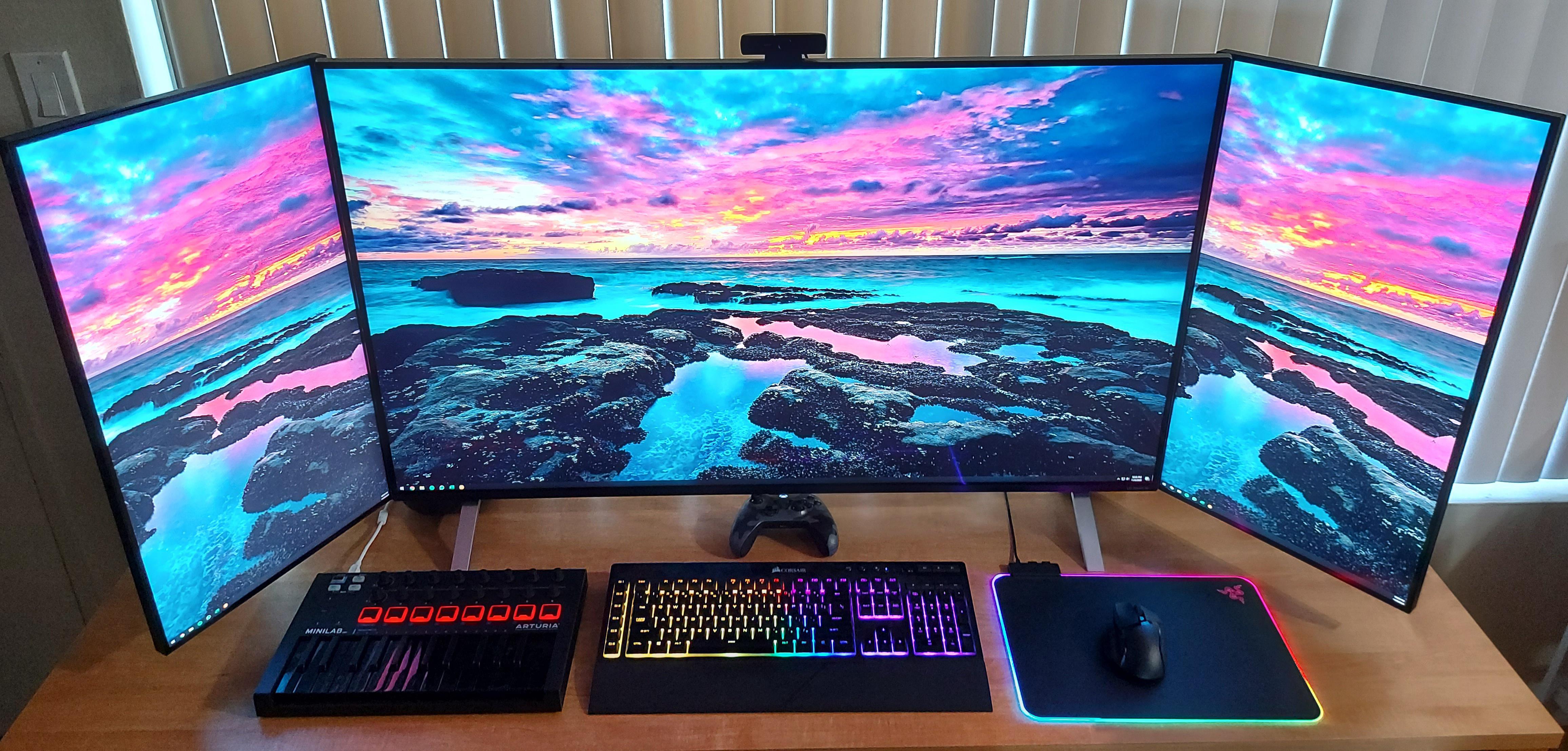 Triple 4K Workspace + Production Setup | Scrolller