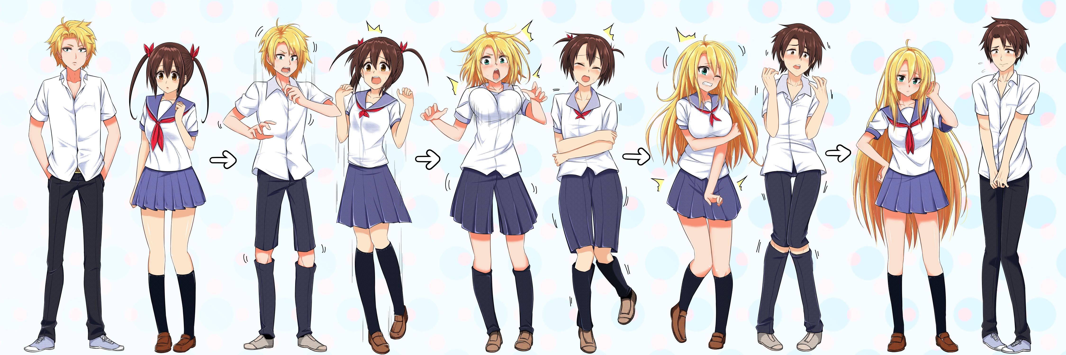 TSF Sequence ♂ ♀ ♀ ♂ [MTF/TGTF/FTM] by ぎう (giu) | Scrolller