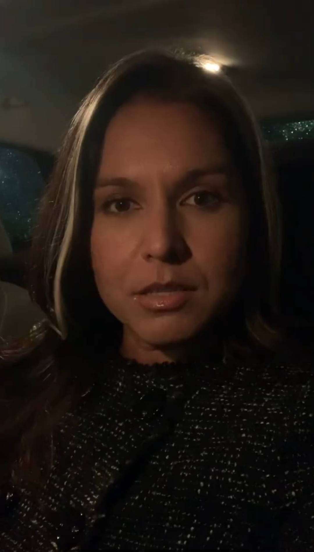 Tulsi Gabbard winds down her day. | Scrolller