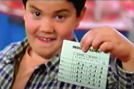 Turning in your report card for tokens | Scrolller