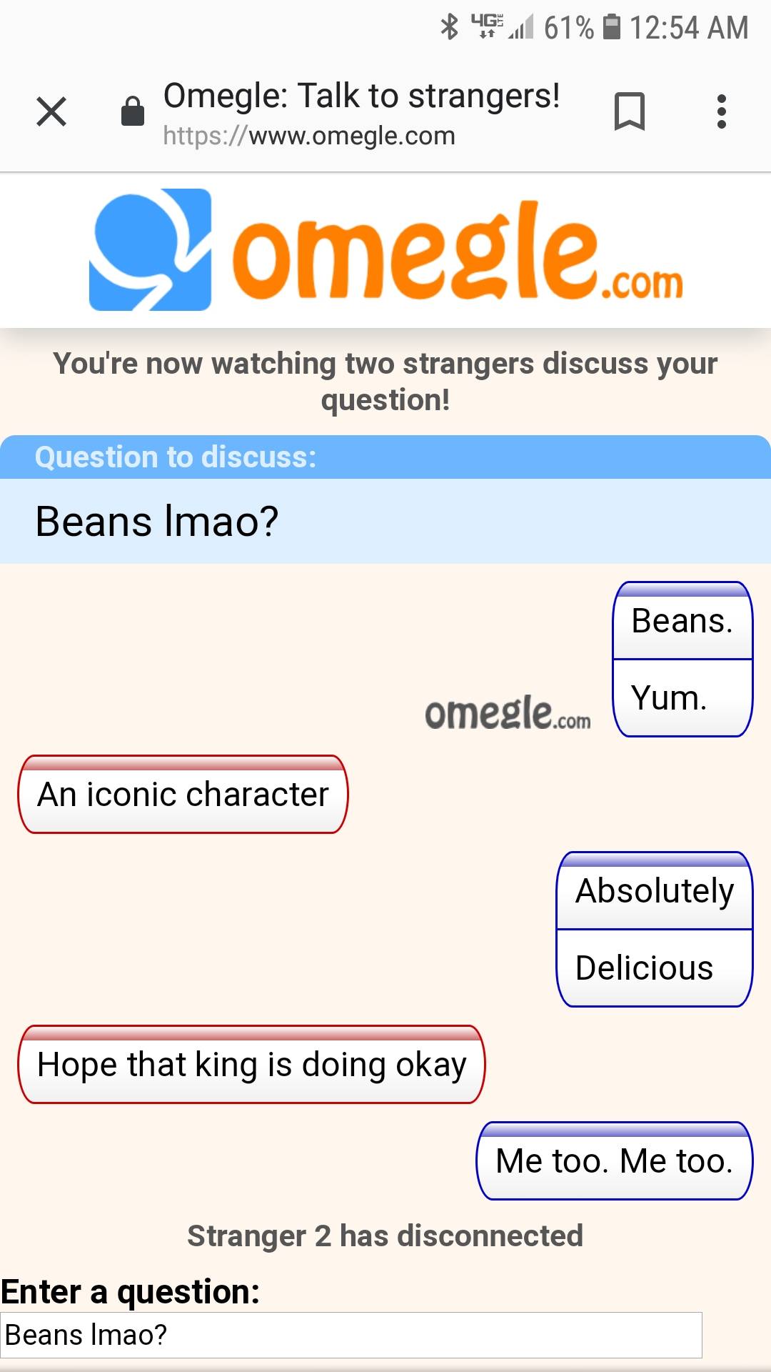 Two bean lovers meet. | Scrolller
