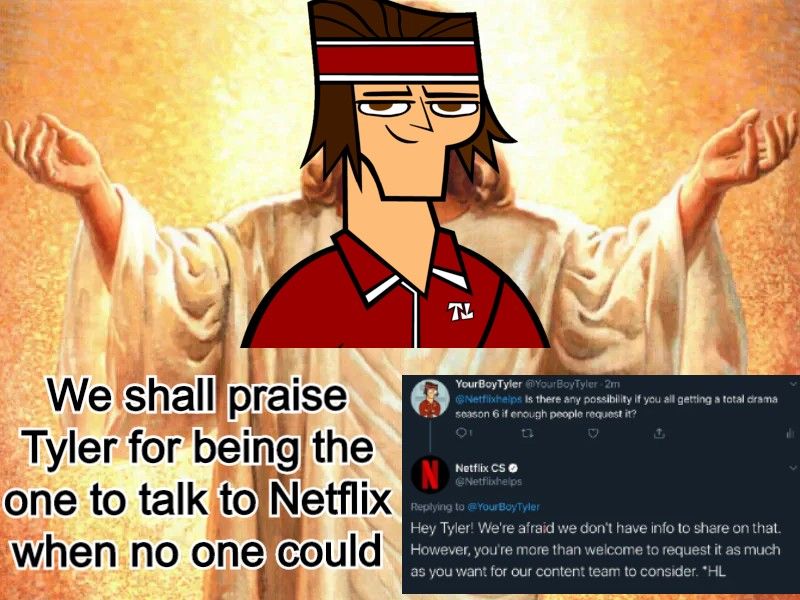 Tyler saved Total Drama. | Scrolller