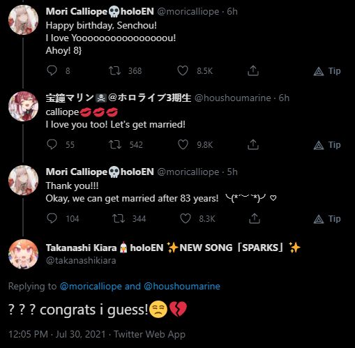 Uh oh, Calli made Kiara jealous. | Scrolller