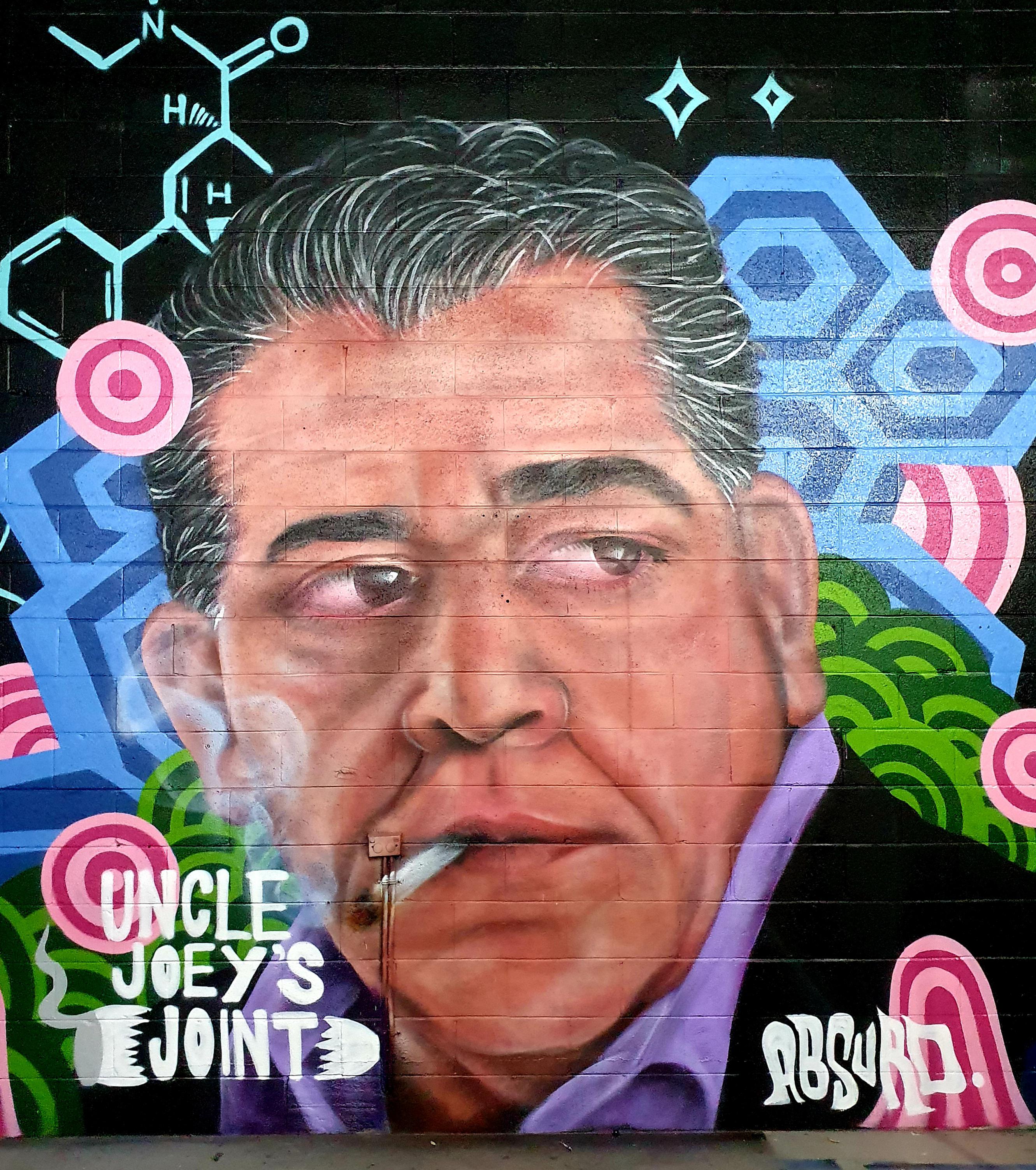 Uncle Joey! Recent mural I painted in my studio | Scrolller