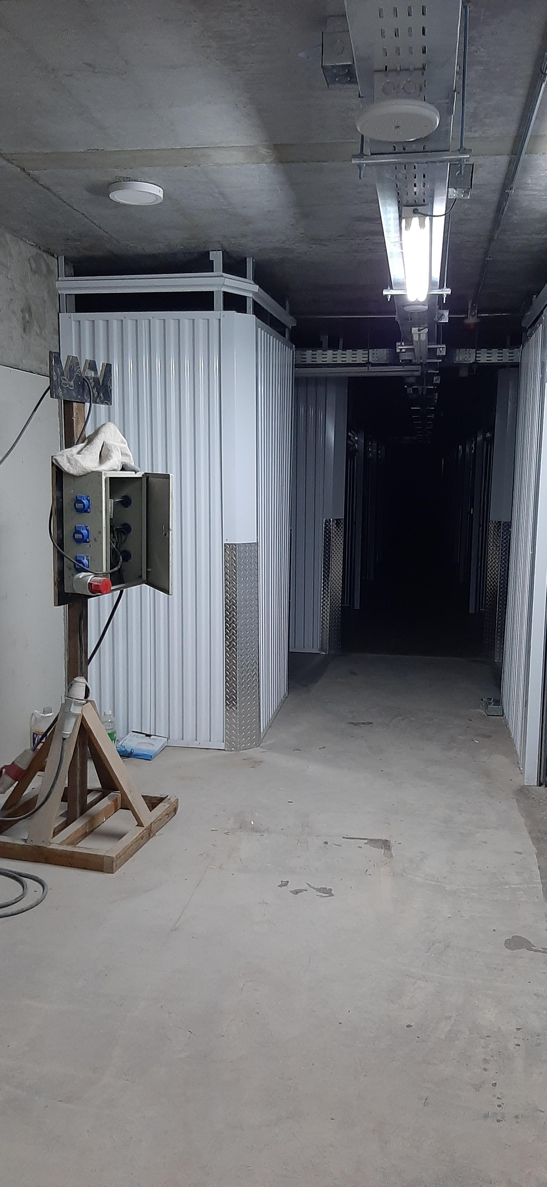 Under-construction building hallway | Scrolller