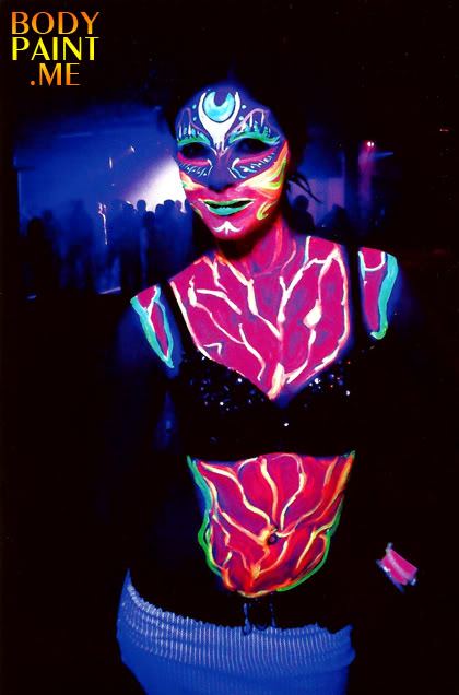 Under the black light, Body Paint Me (MIC) | Scrolller