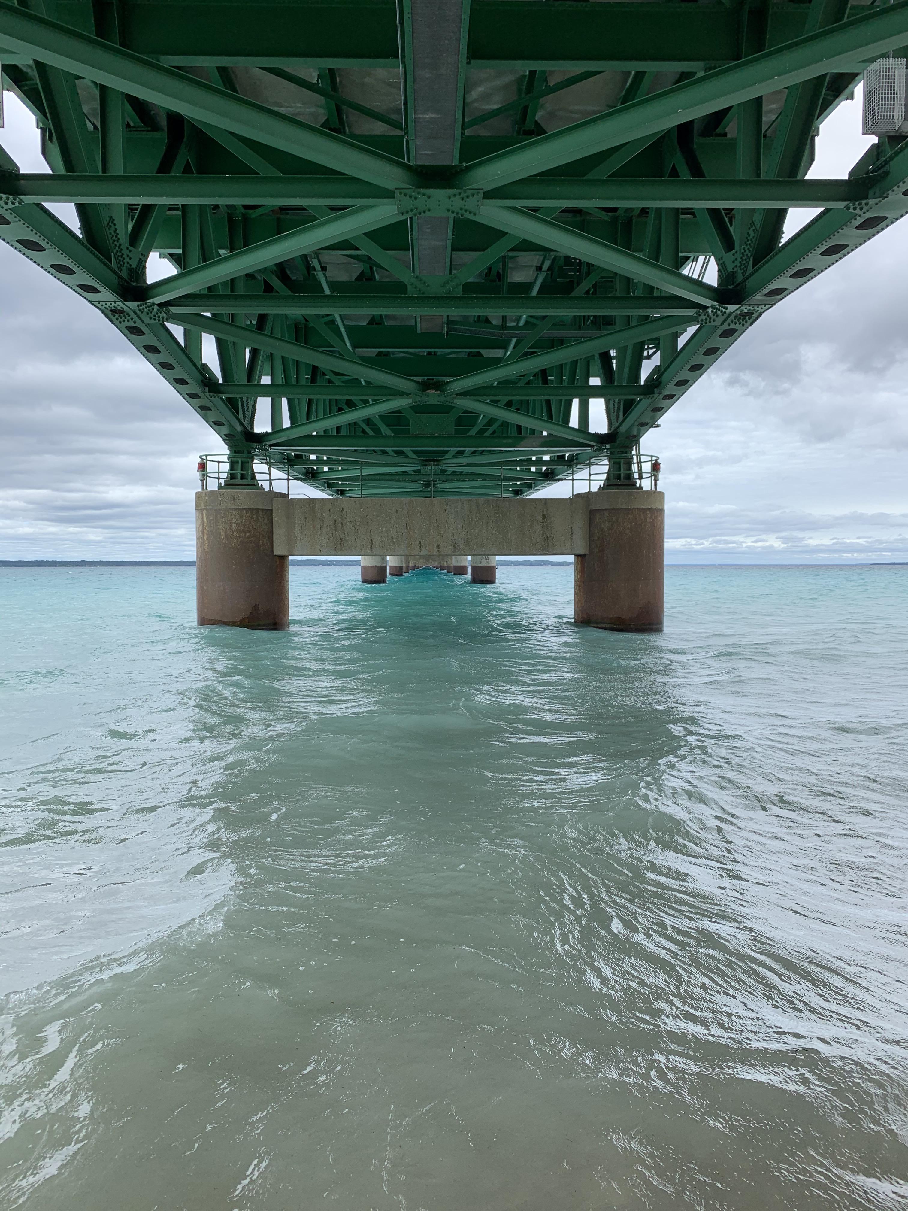 Underneath the Mackinac Bridge | Scrolller