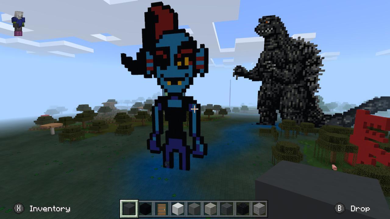 Undyne Minecraft Pixel Art | Scrolller