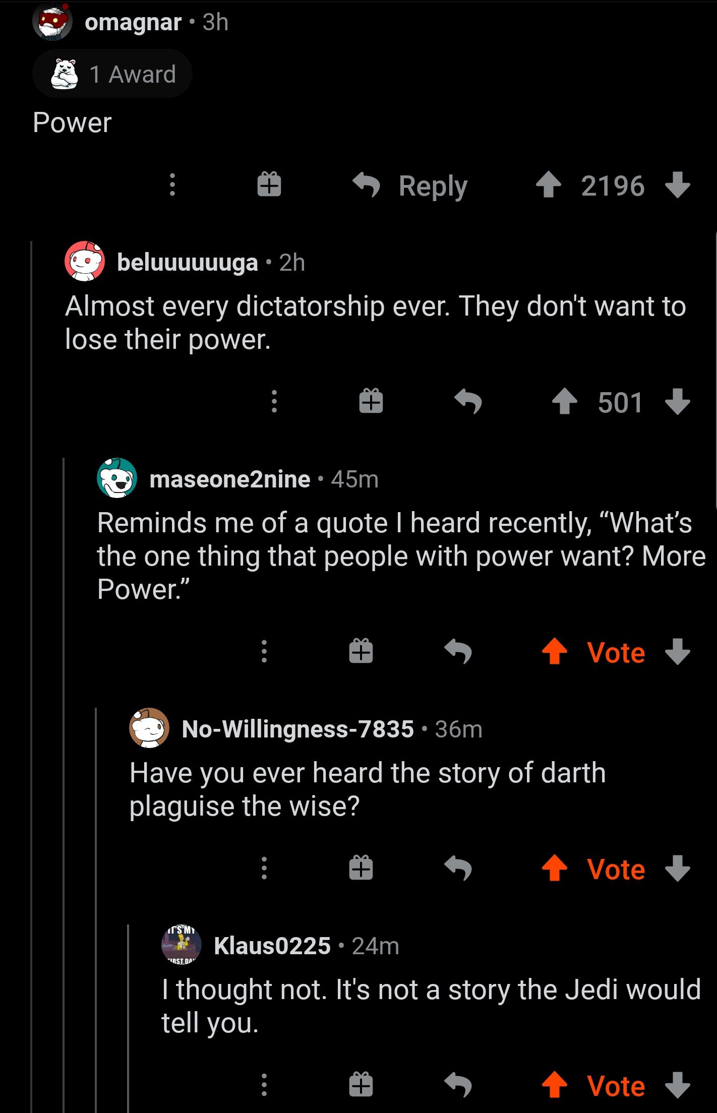Unexpected prequel meme in askreddit | Scrolller