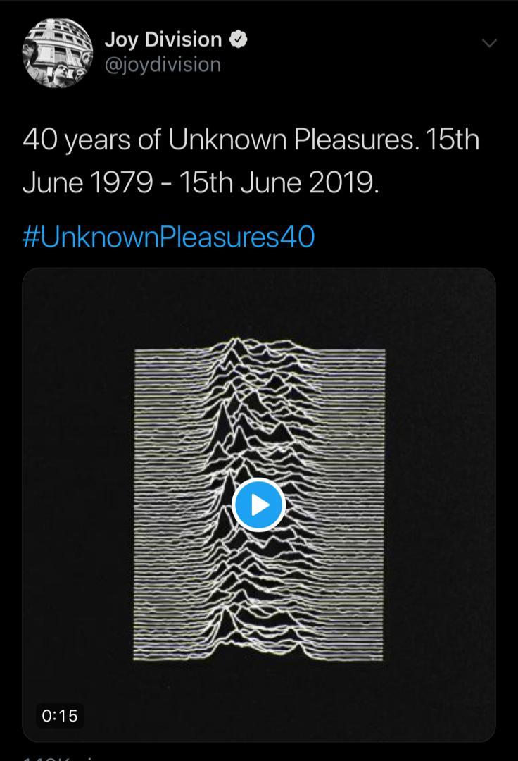 Unknown Pleasures 40th anniversary | Scrolller Unknown Pleasures 40th anniversary | Scrolller