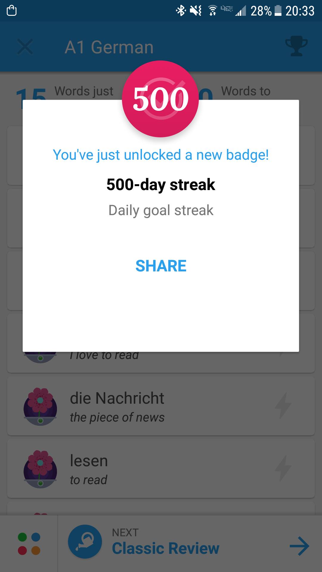Unlocked a new milestone on Memrise today | Scrolller