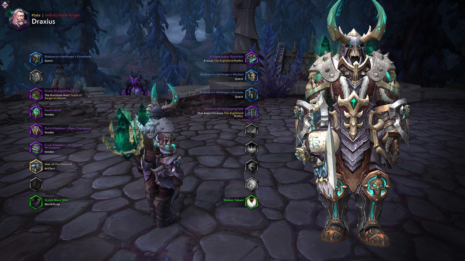 Update: Unholy DK now with transmog list | Scrolller