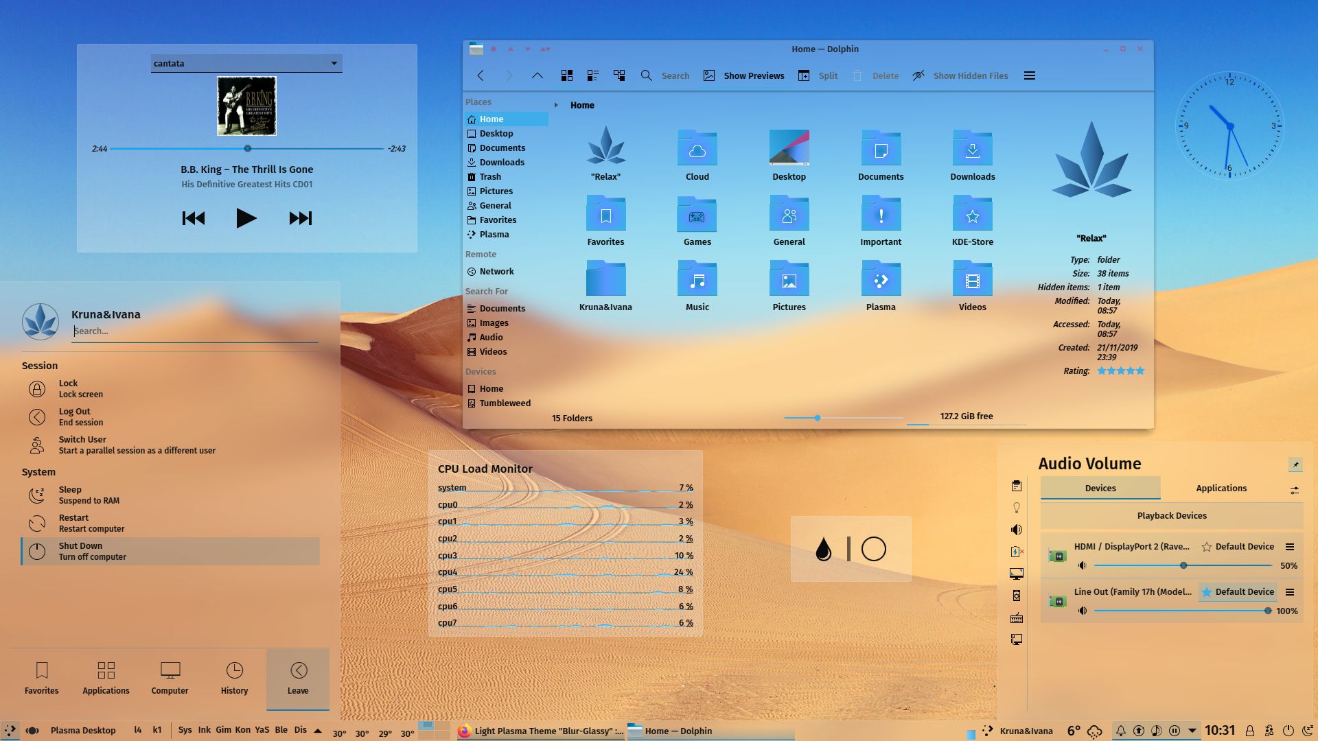 Updated Light Plasma Theme "Blur-Glassy" | Scrolller