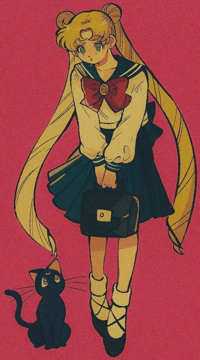 Usagi and Luna! (@pikurusu on Twitter for art credit.) | Scrolller