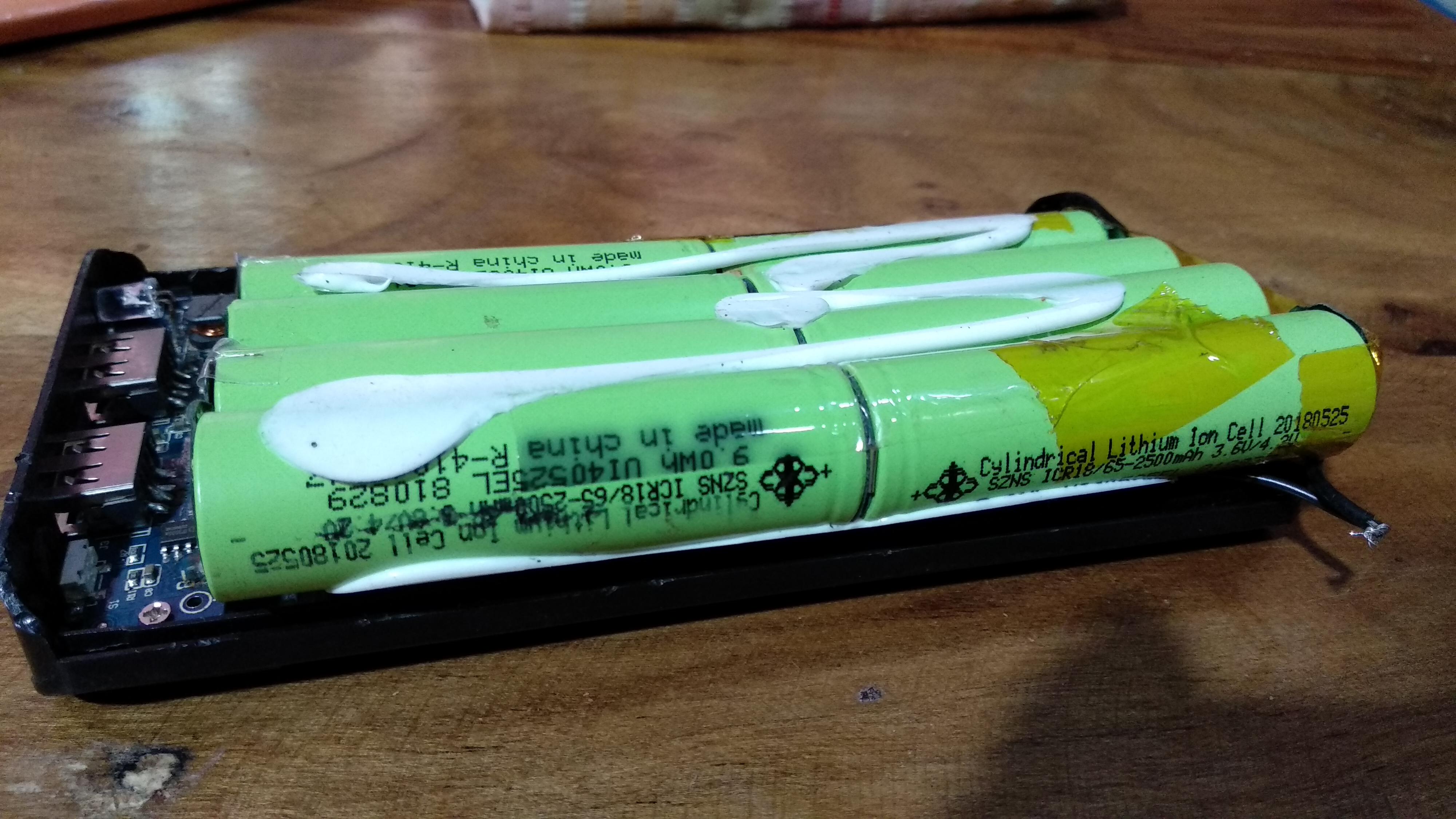 Use broken power bank batteries to run router? Batteries are 20000mah ...