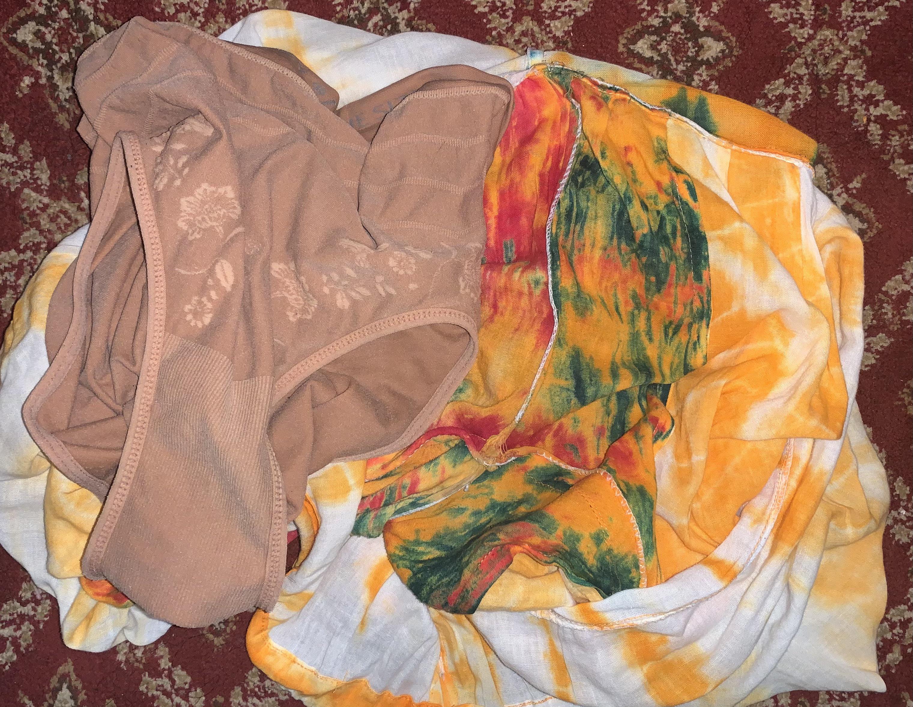 Used her panties to cum on her pants crotch area | Scrolller