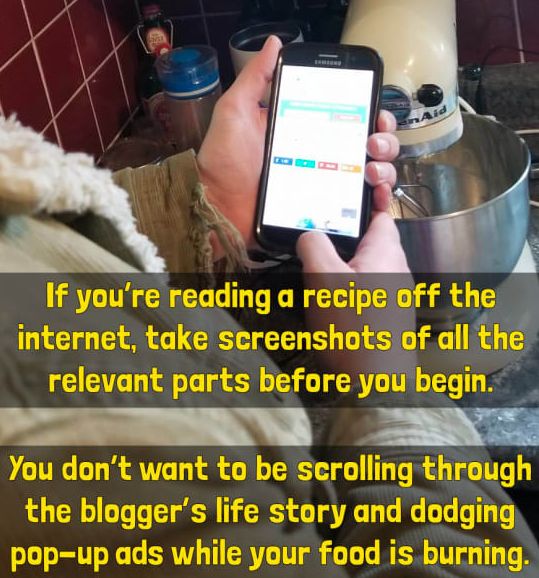 Using internet recipes. | Scrolller