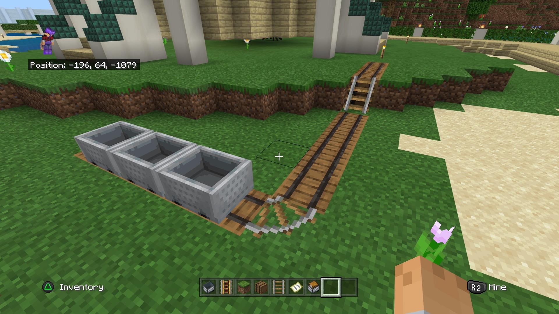 Using the top of barrels for prop railroad tracks | Scrolller