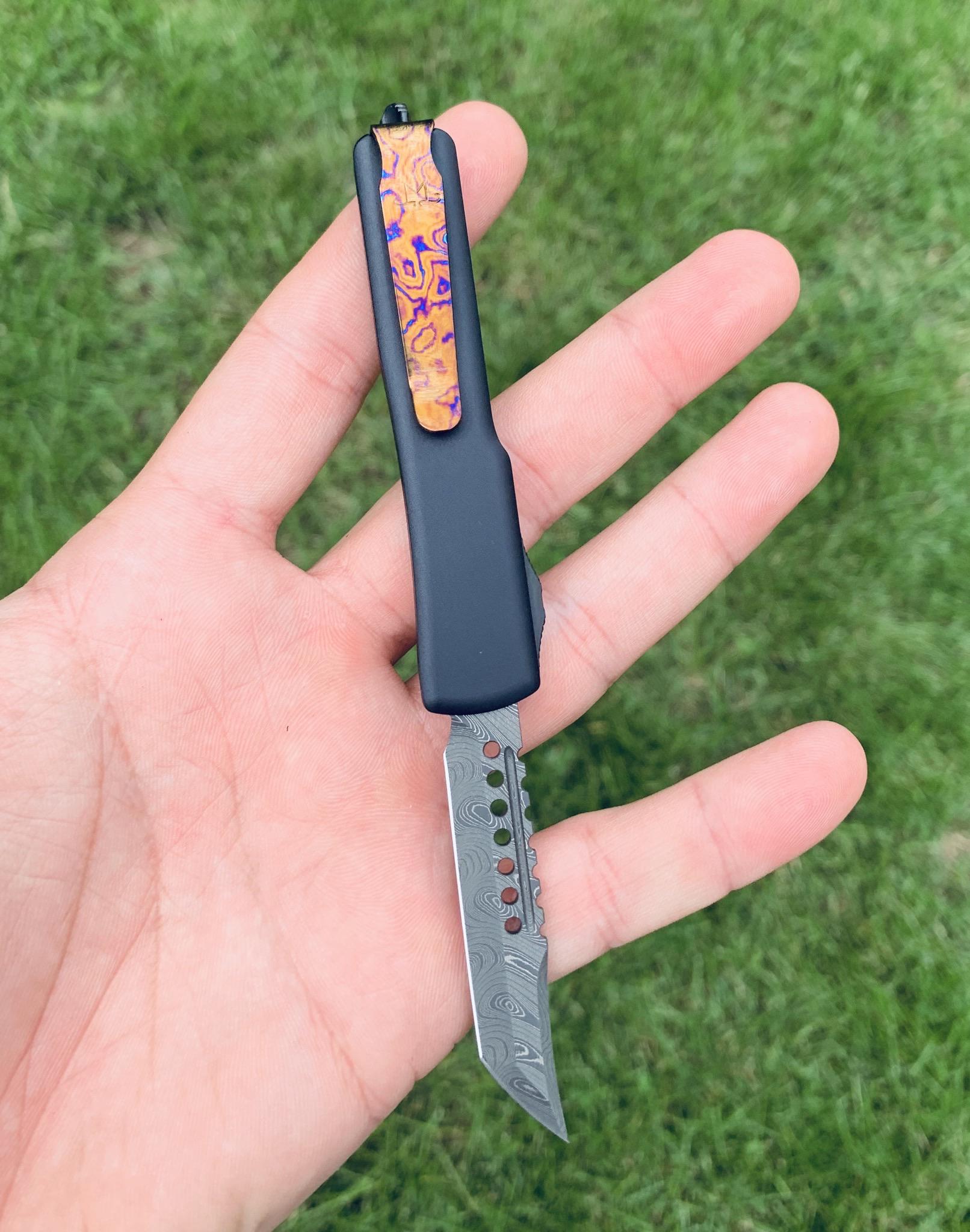 UTX-70 Hellhound Damascus with Timascus mavrickcustoms_ Clip | Scrolller