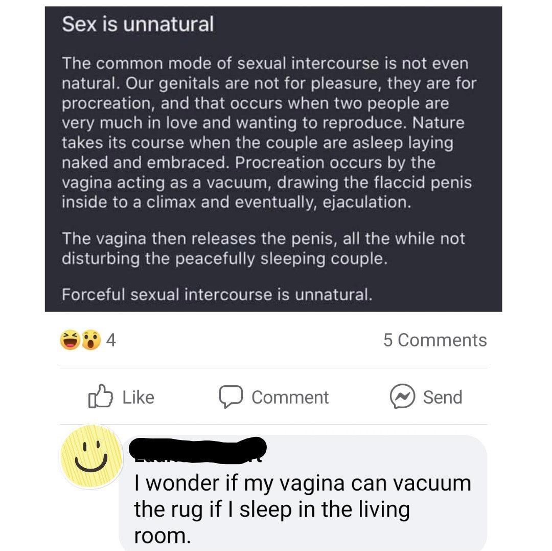 Vagina vacuums the flaccid penis inside | Scrolller