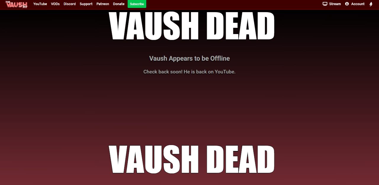 VAUSH DEAD | Scrolller