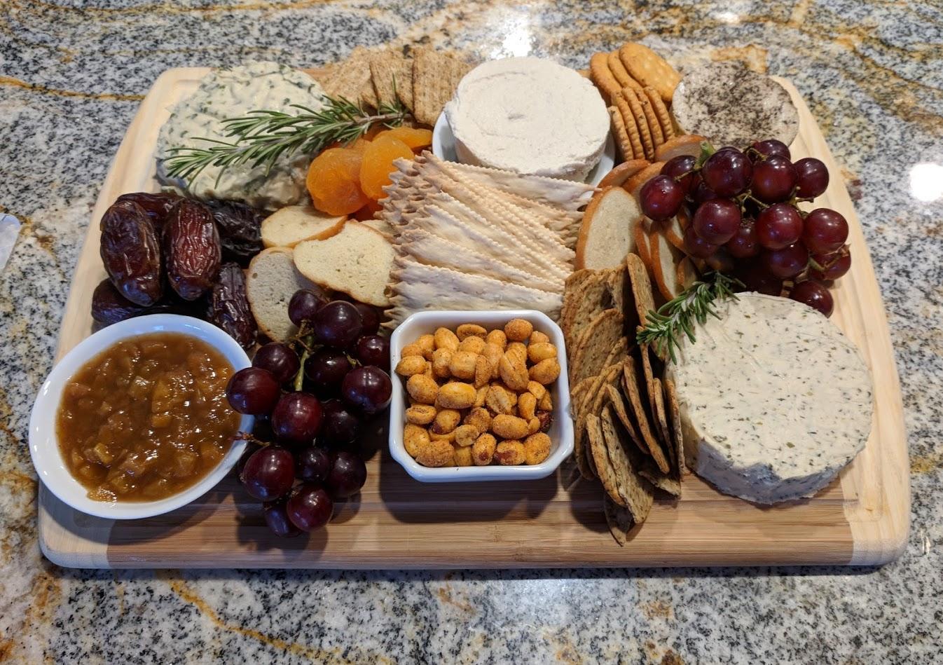 Vegan Cheese & Crackers Platter | Scrolller
