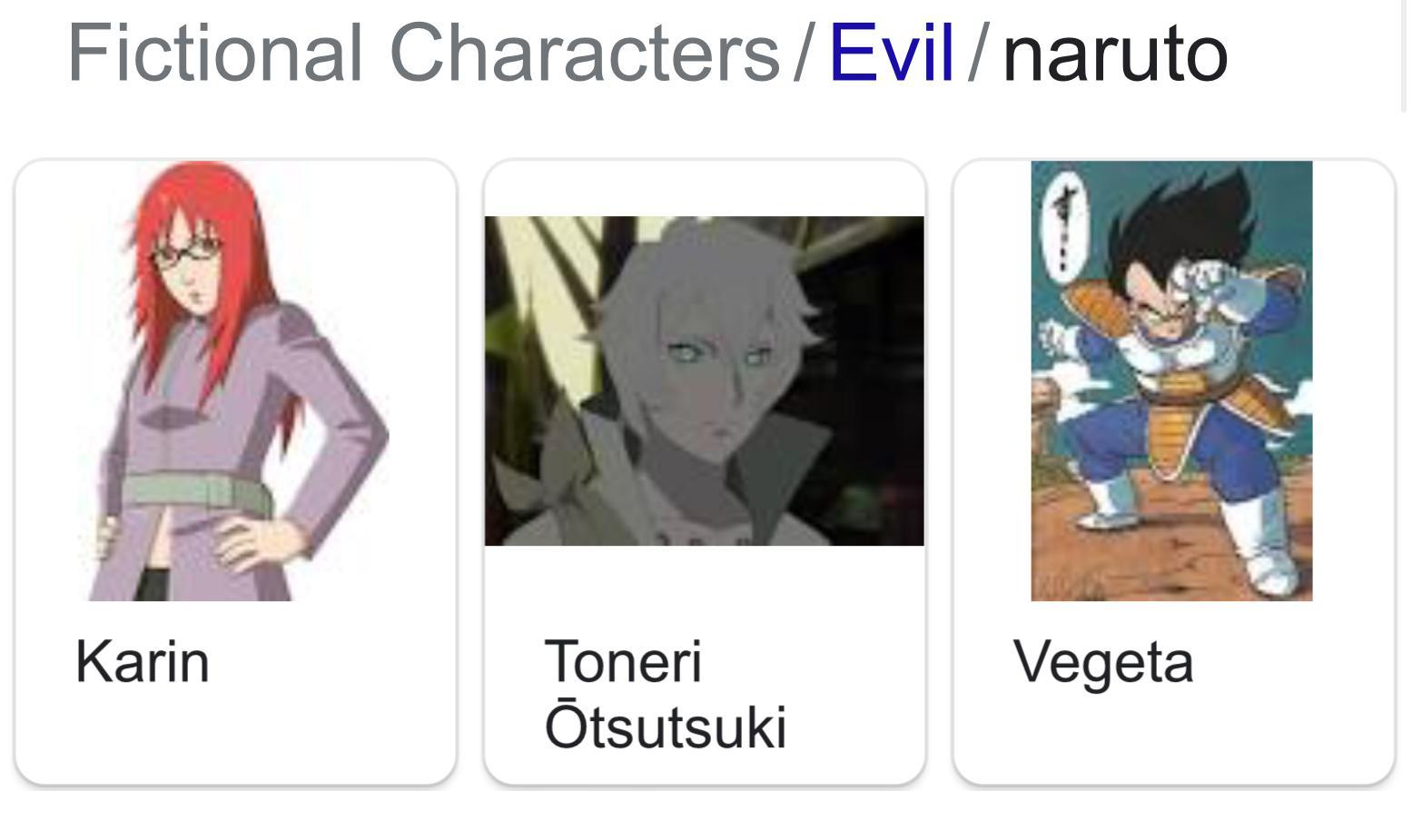 Vegeta is my favorite Naruto character | Scrolller