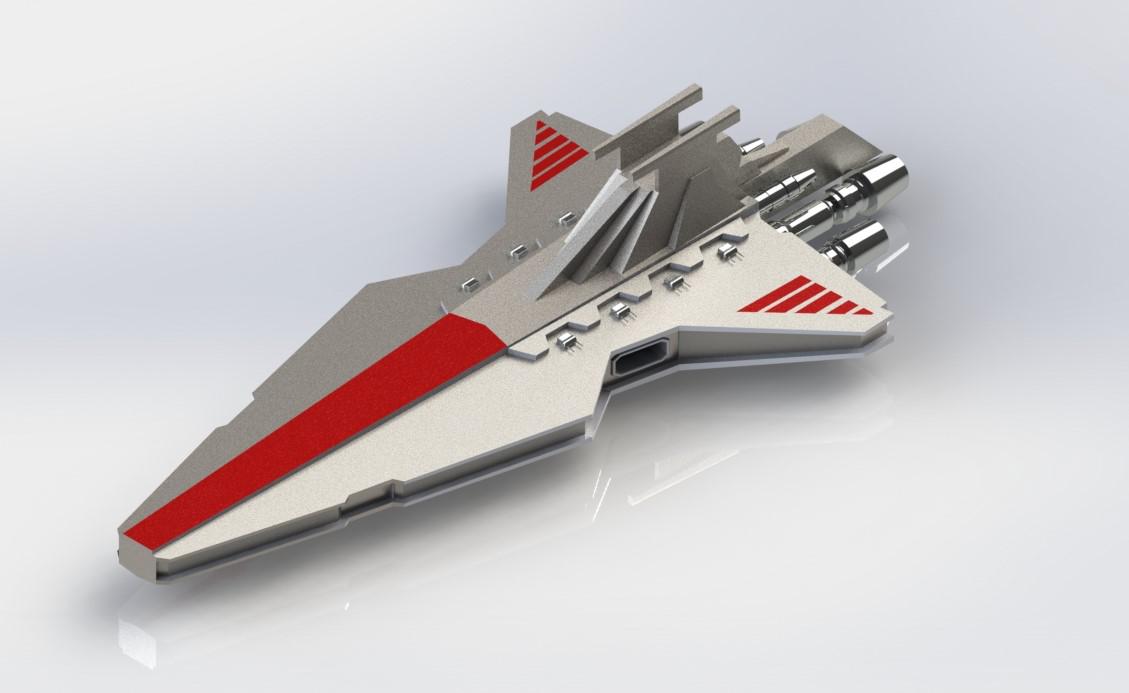 Venator Star Destroyer for my CAD class final project | Scrolller