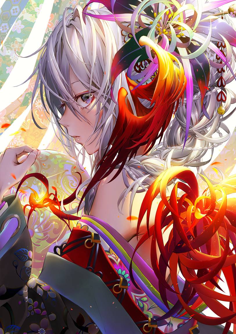 Vermillion feathers [Original] | Scrolller