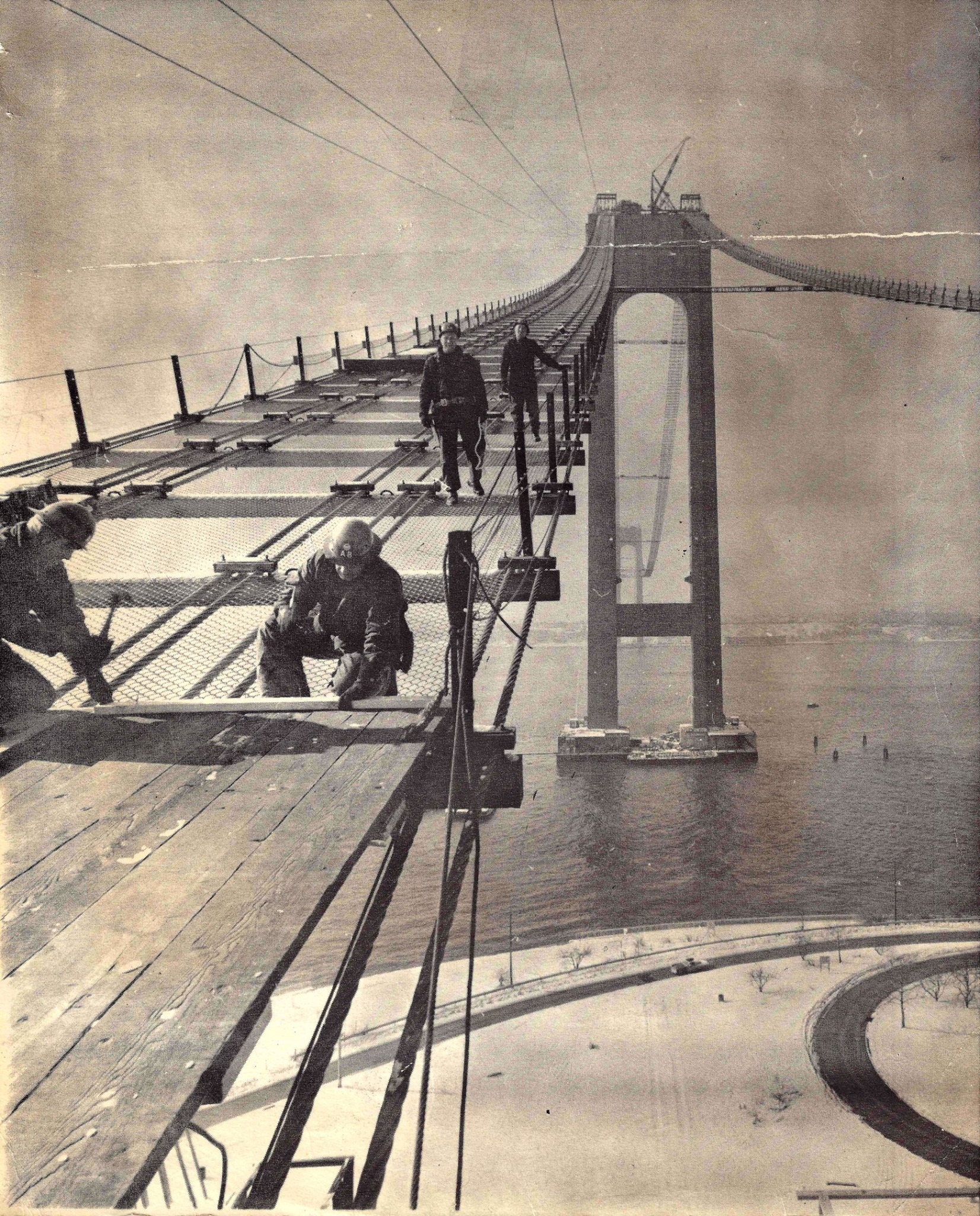 Verrazzano Bridge construction 1960's | Scrolller