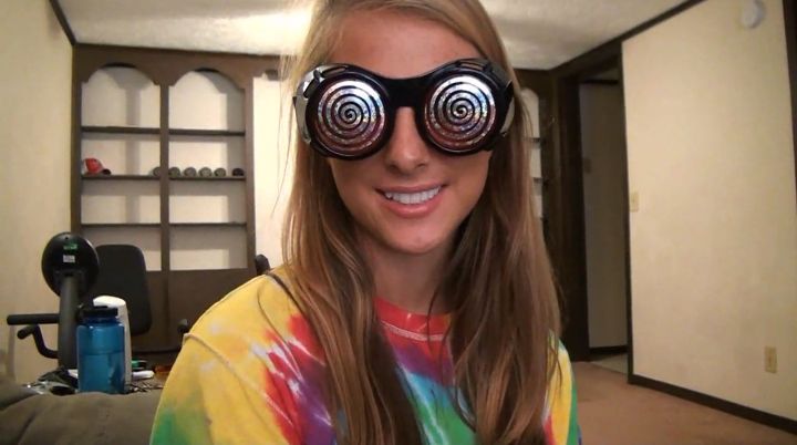 Victoria wearing hypno glasses | Scrolller