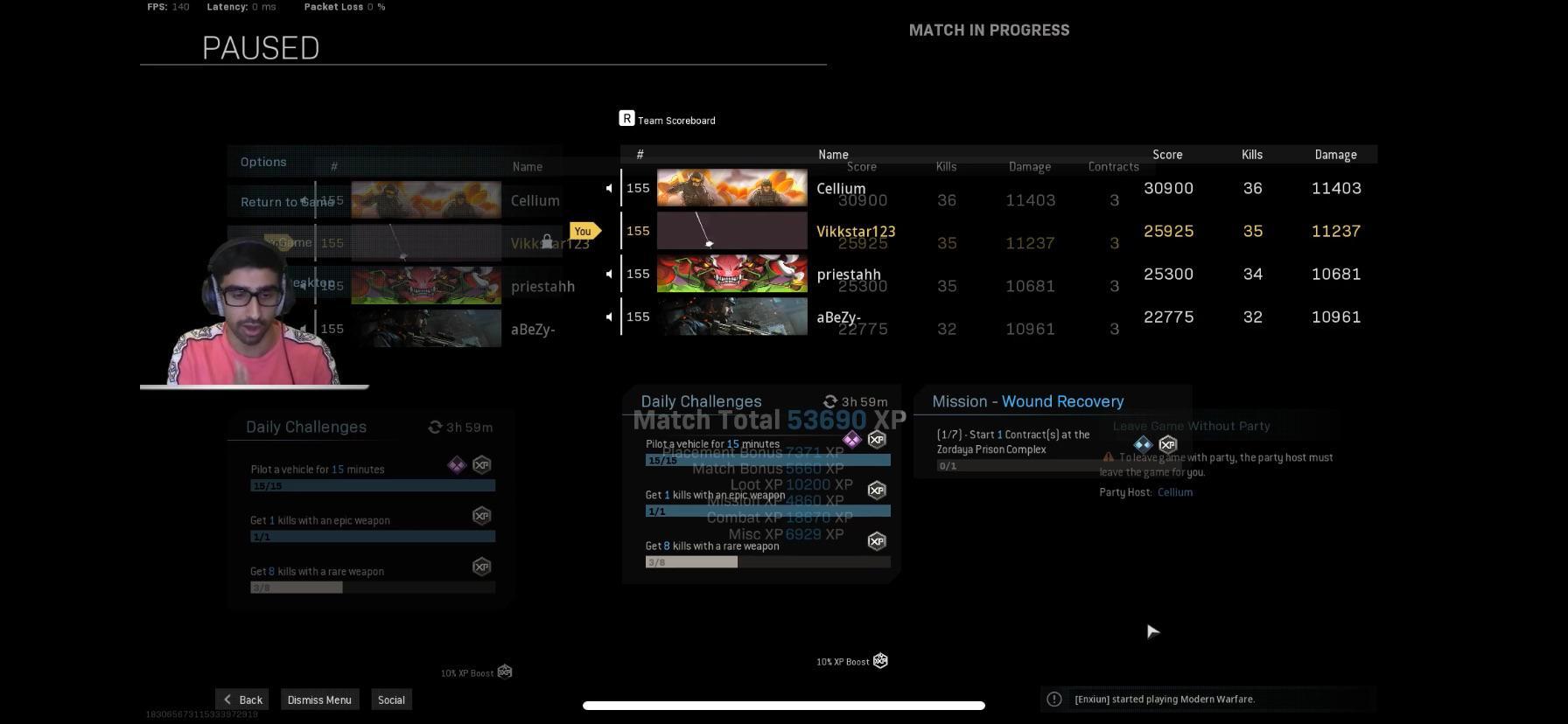 Vik just broke the Warzone kill world record with his squad getting 138 kills in a game | Scrolller