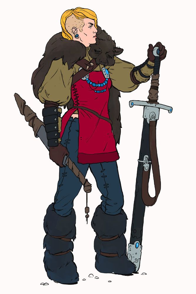 Viking Chick by Niall O'Reilly (xpost r/ReasonableFantasy) | Scrolller